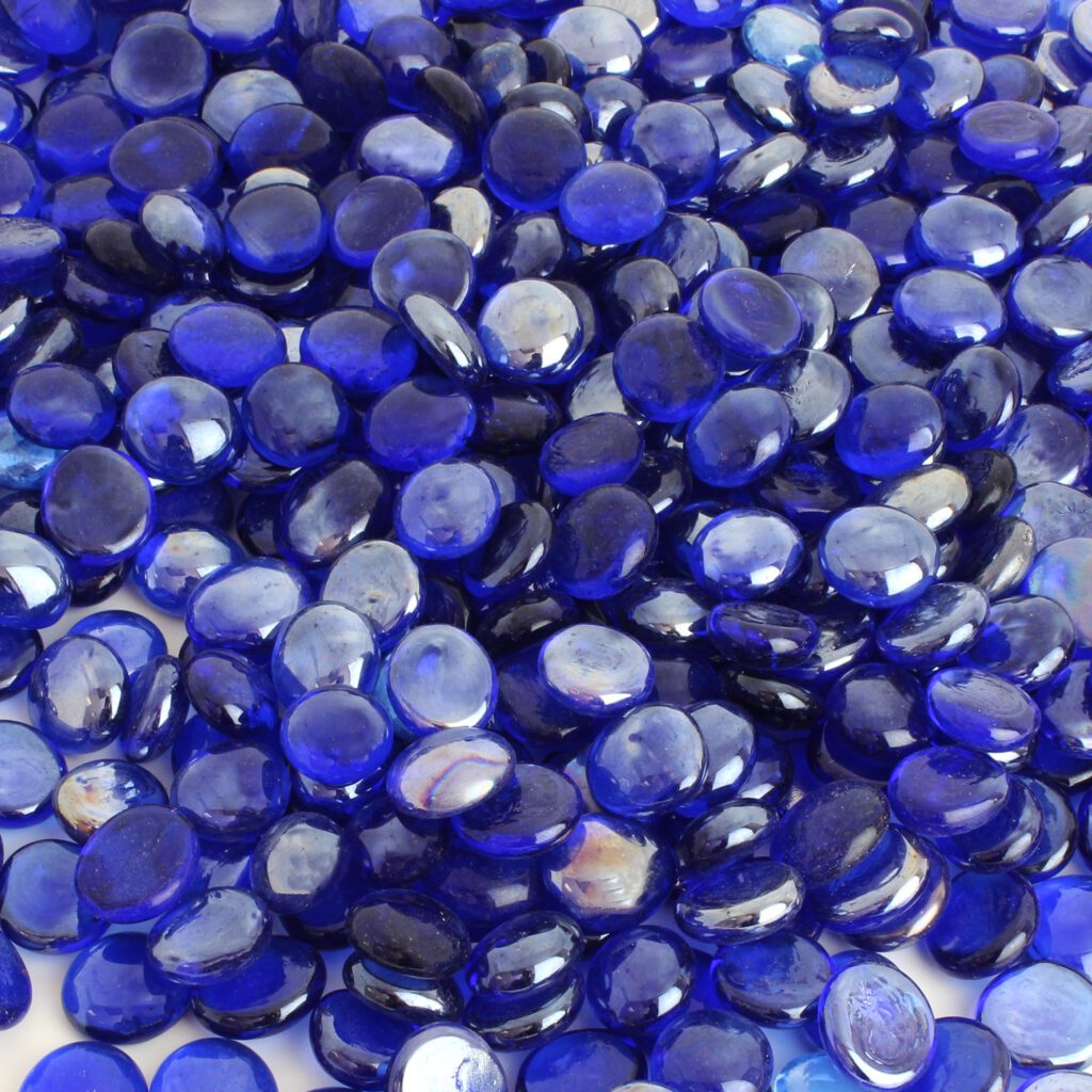 Traditional Glass Pebbles - Dark Blue - House of Marbles