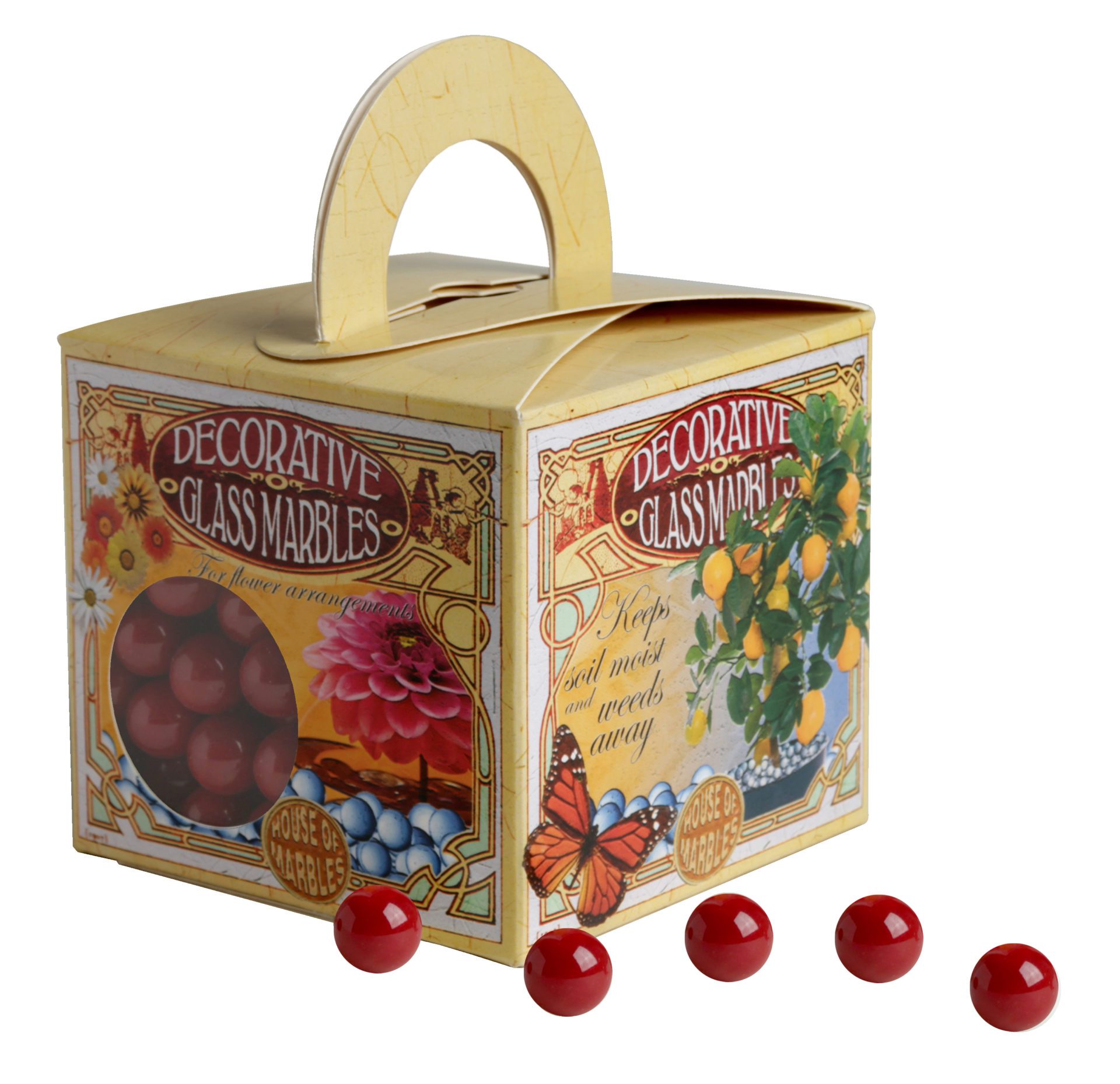 Box of 250 Red Marbles - House of Marbles
