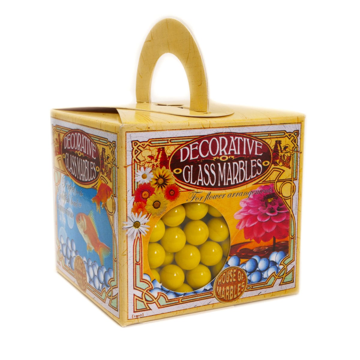 Box of 250 Yellow Marbles - House of Marbles