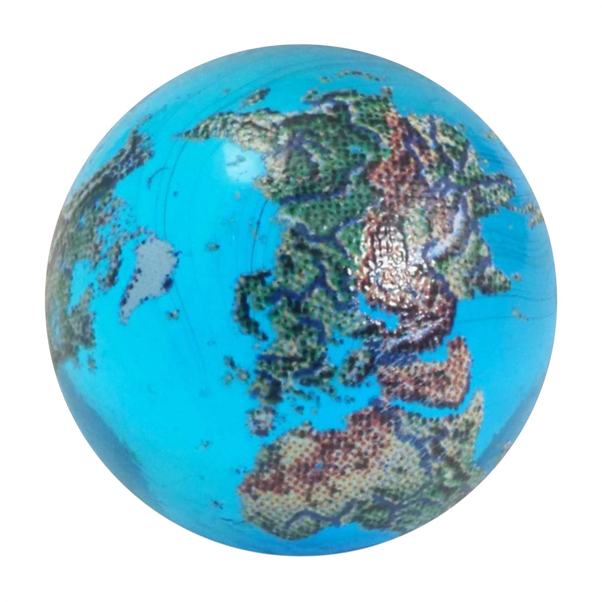 Crystal Blue Sphere Natural Earth Marble | House of Marbles