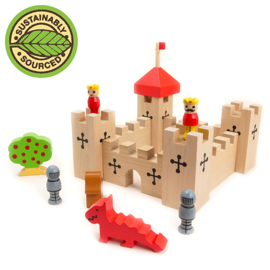 Wooden Castle Playset - House of Marbles
