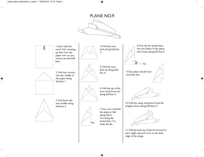 Paper Planes Instructions | House of Marbles