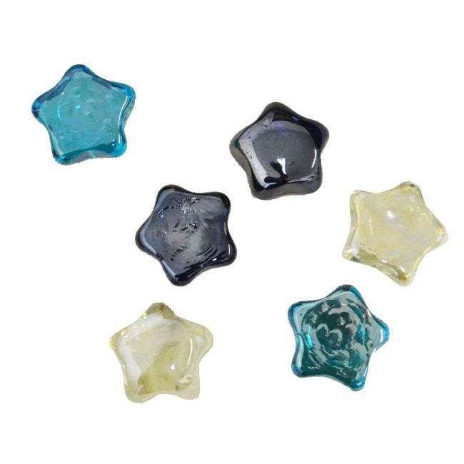 Star Glass Shapes - Net Bag x40 pieces - House of Marbles