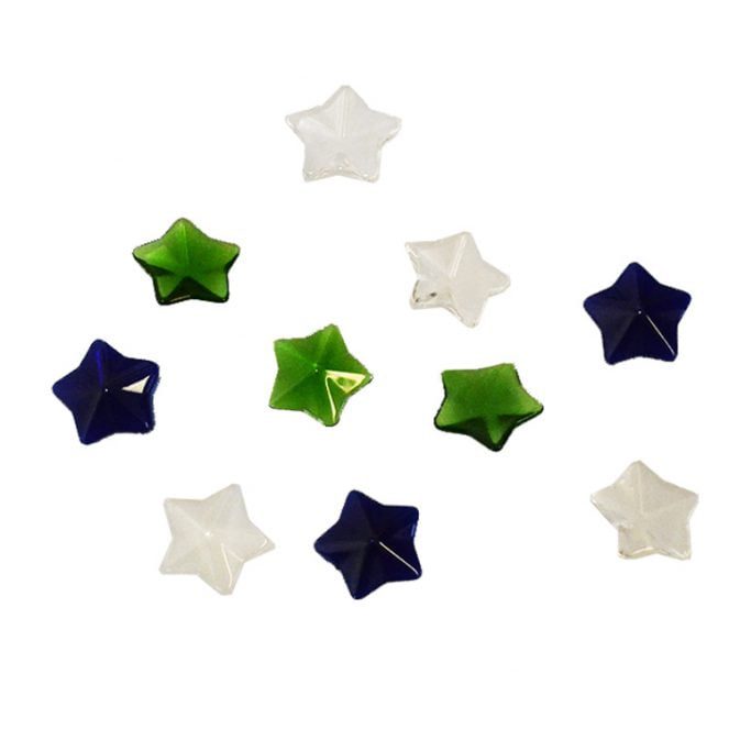 Star Glass Shapes x10 pieces - House of Marbles