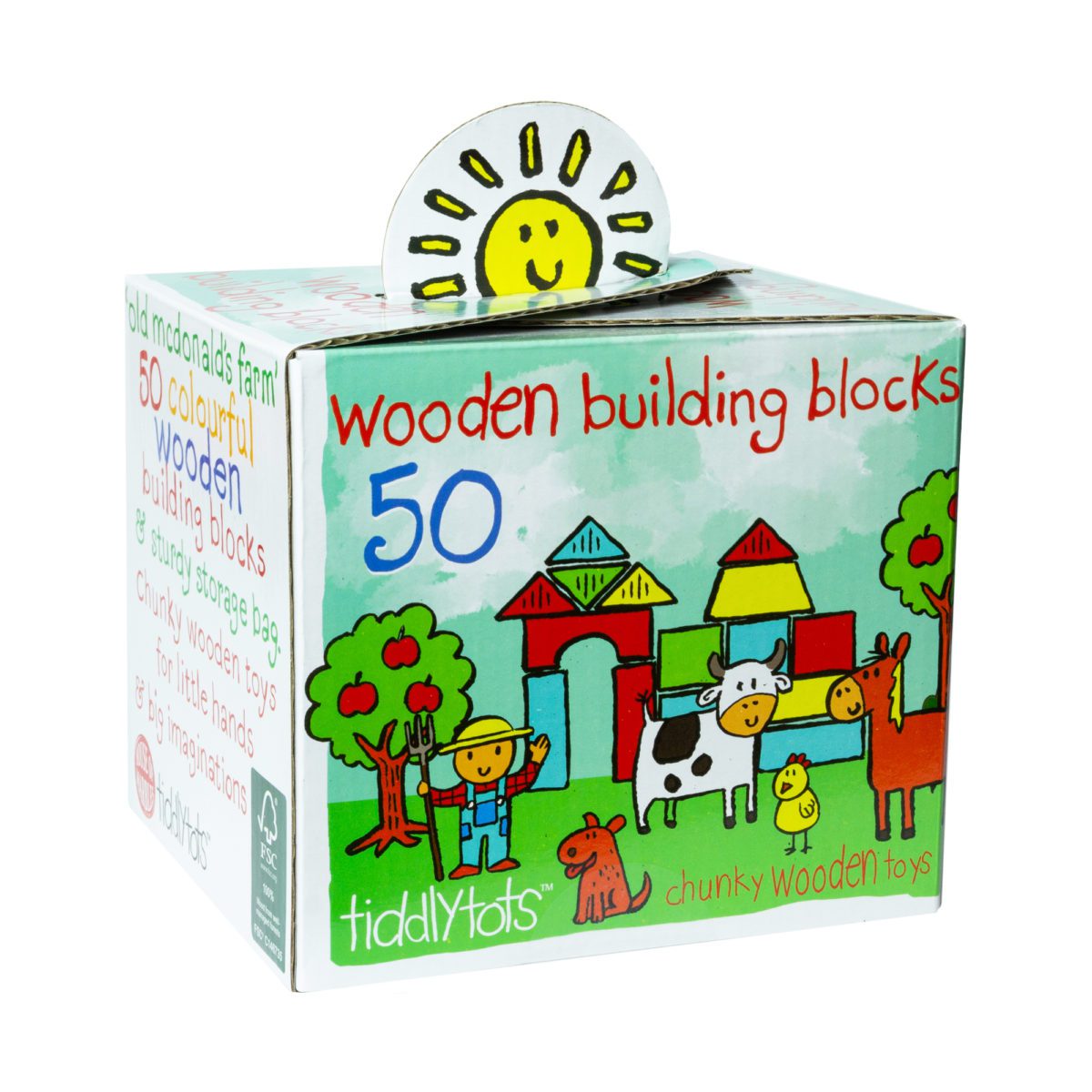 Wooden Farm Building Blocks - House of Marbles