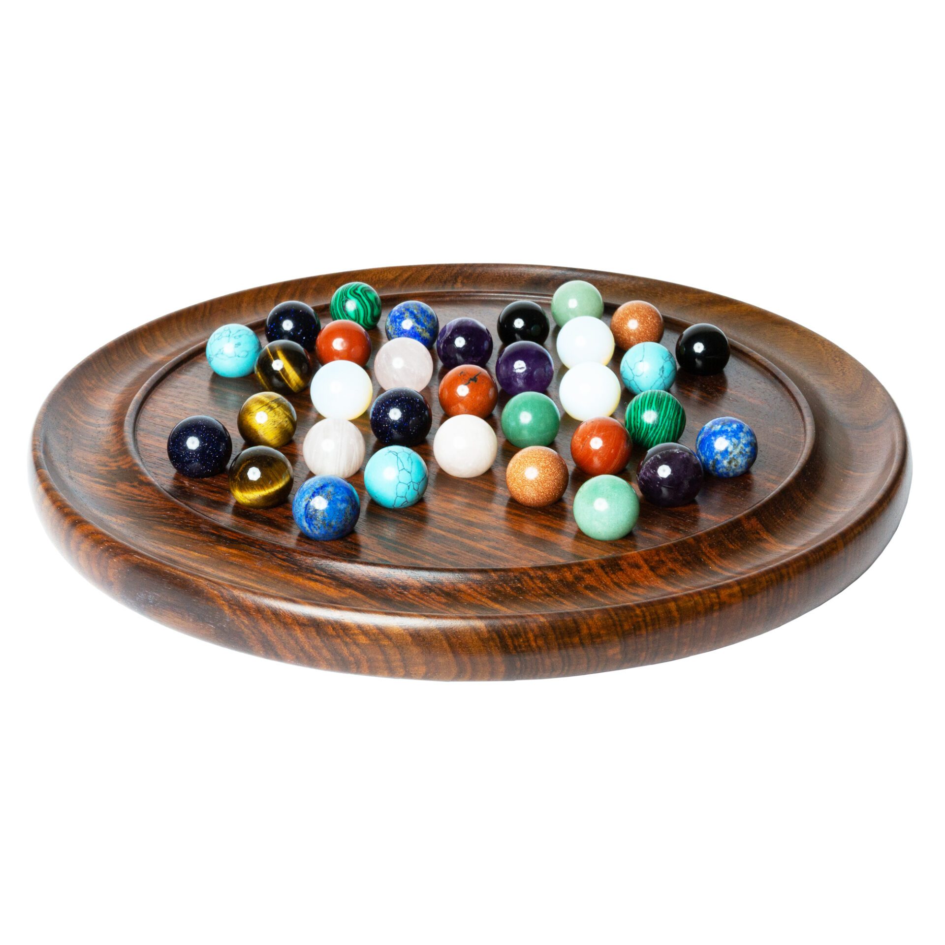 Stone Marble Solitaire Game Set - House of Marbles