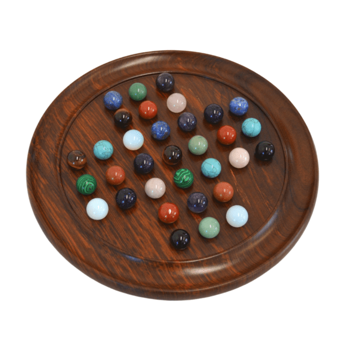 Stone Marble Solitaire Game Set - House of Marbles