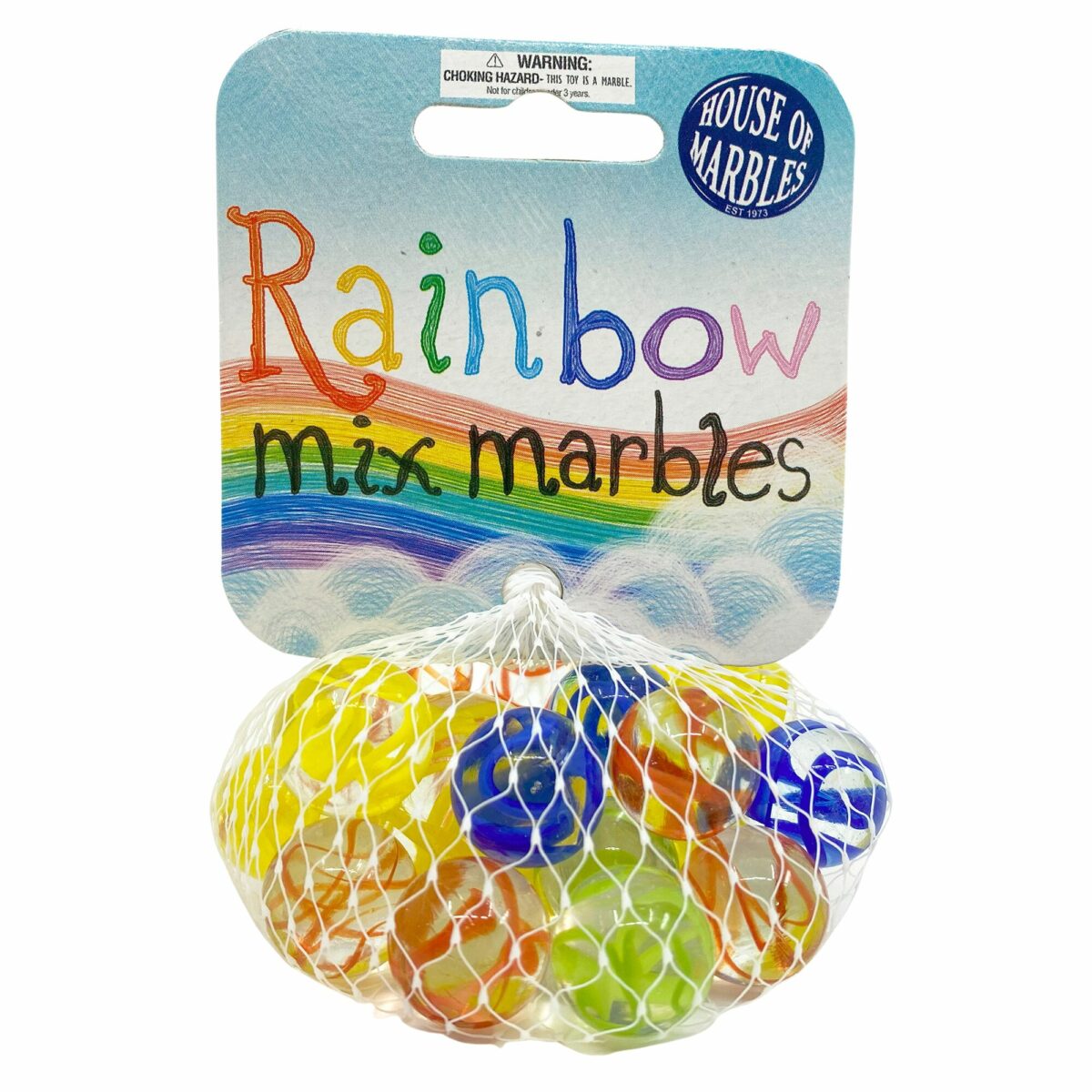 Rainbow Mix Bag of Marbles - House of Marbles