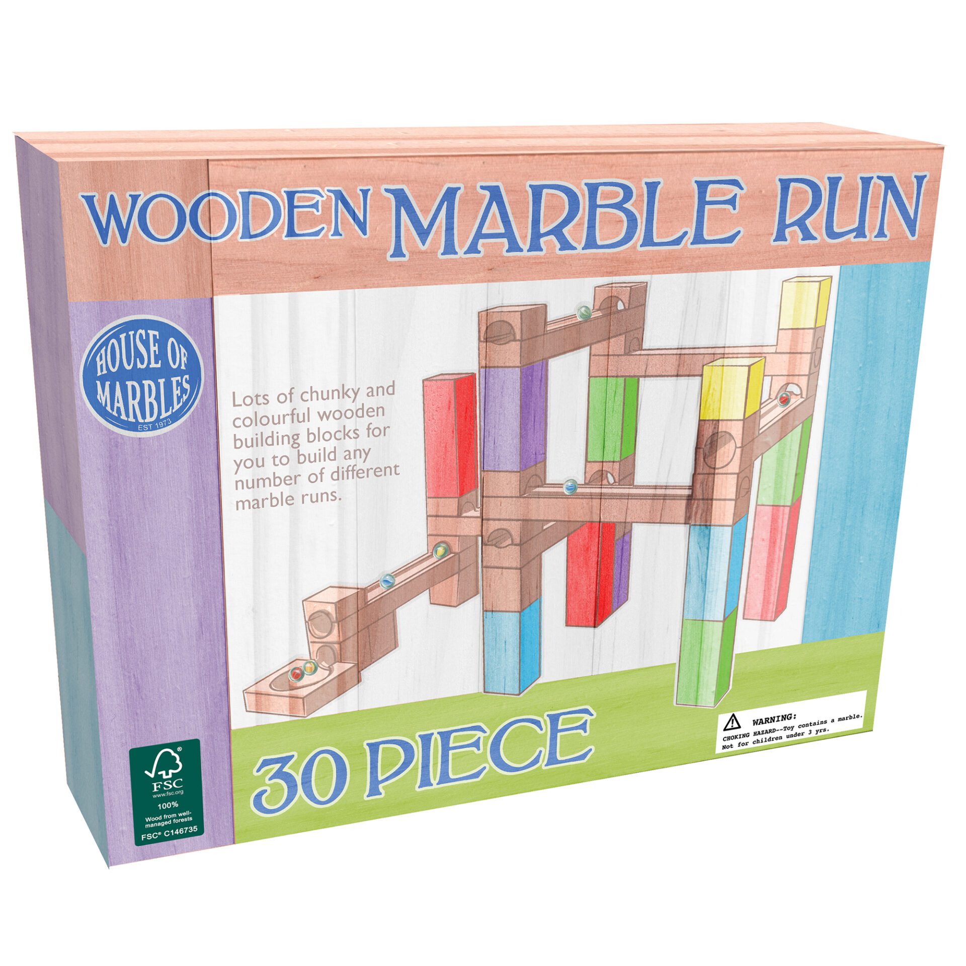 Wooden Marble Run - House of Marbles