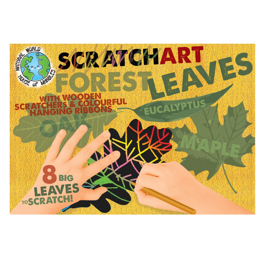 Scratch Art Forest Leaves - House of Marbles