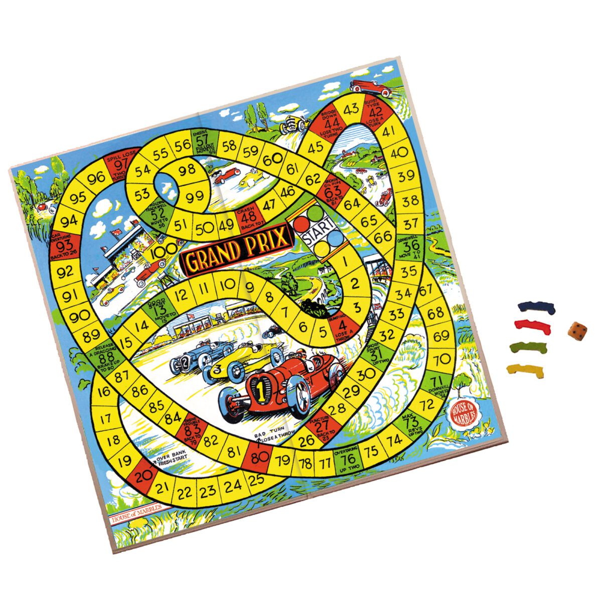 Grand Prix Racing Board Game - House of Marbles
