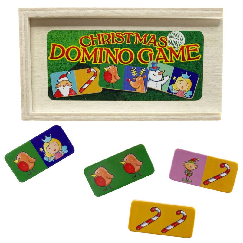 Wooden Christmas Dominoes - House of Marbles