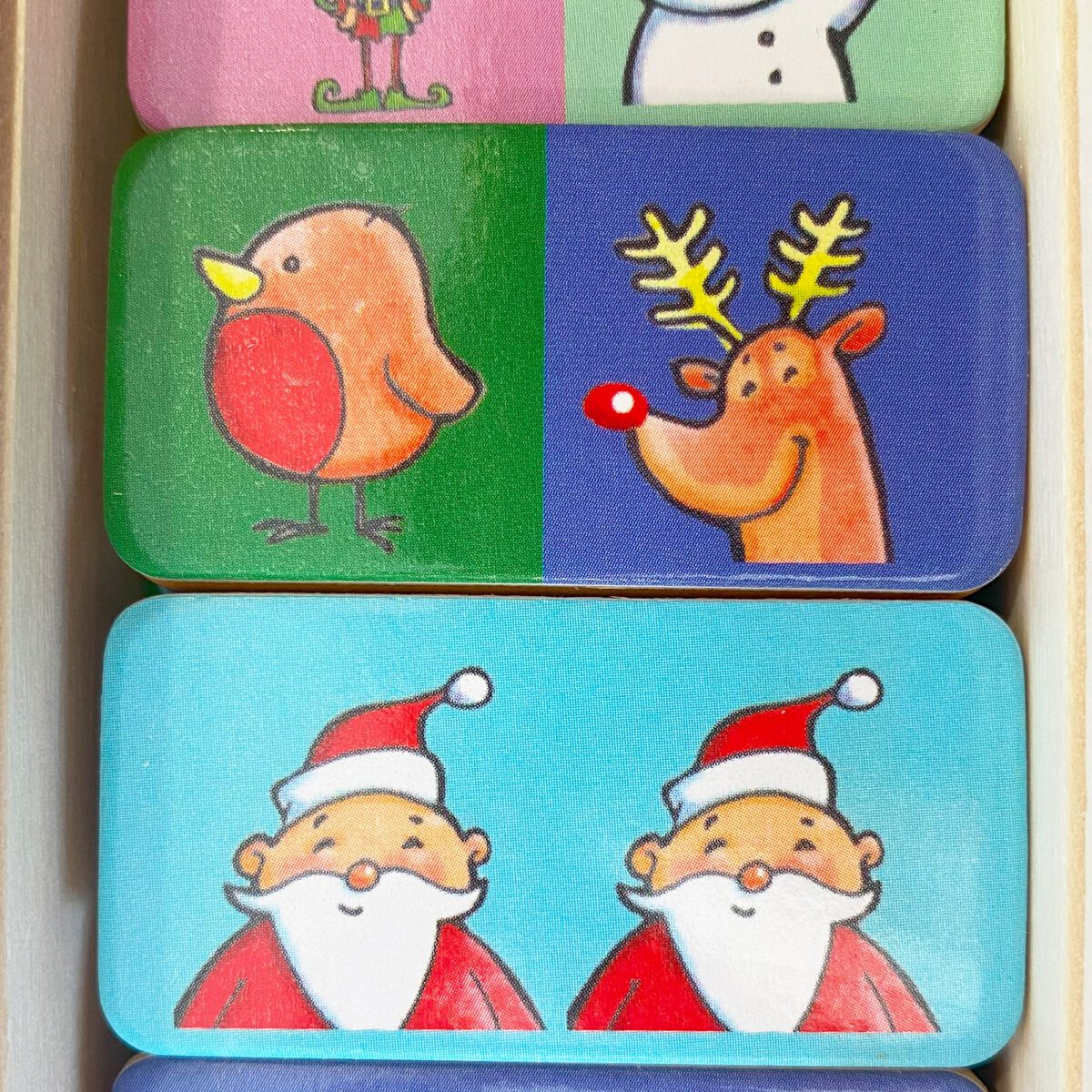 Wooden Christmas Dominoes - House of Marbles