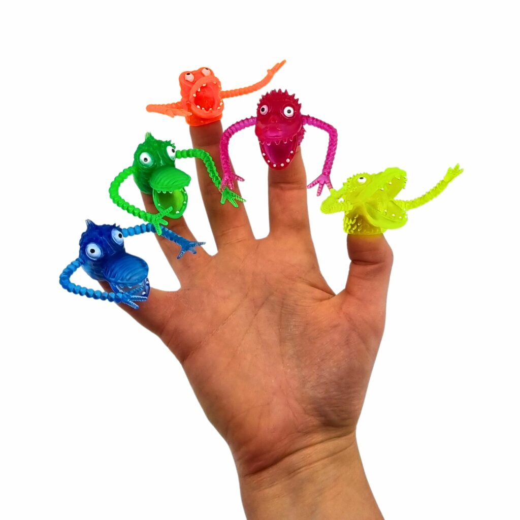Spooky Monsters - Plastic Party Finger Puppets - House of Marbles