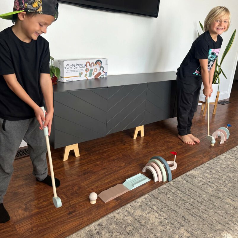 Wooden Indoor Crazy Golf Set - House of Marbles