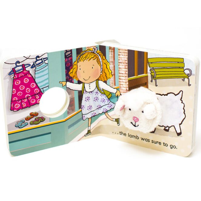 Mary Little Lamb Chunky Finger Puppet Book - House of Marbles