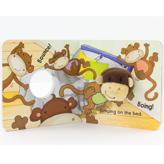 Five Little Monkeys Finger Puppet Book - House of Marbles