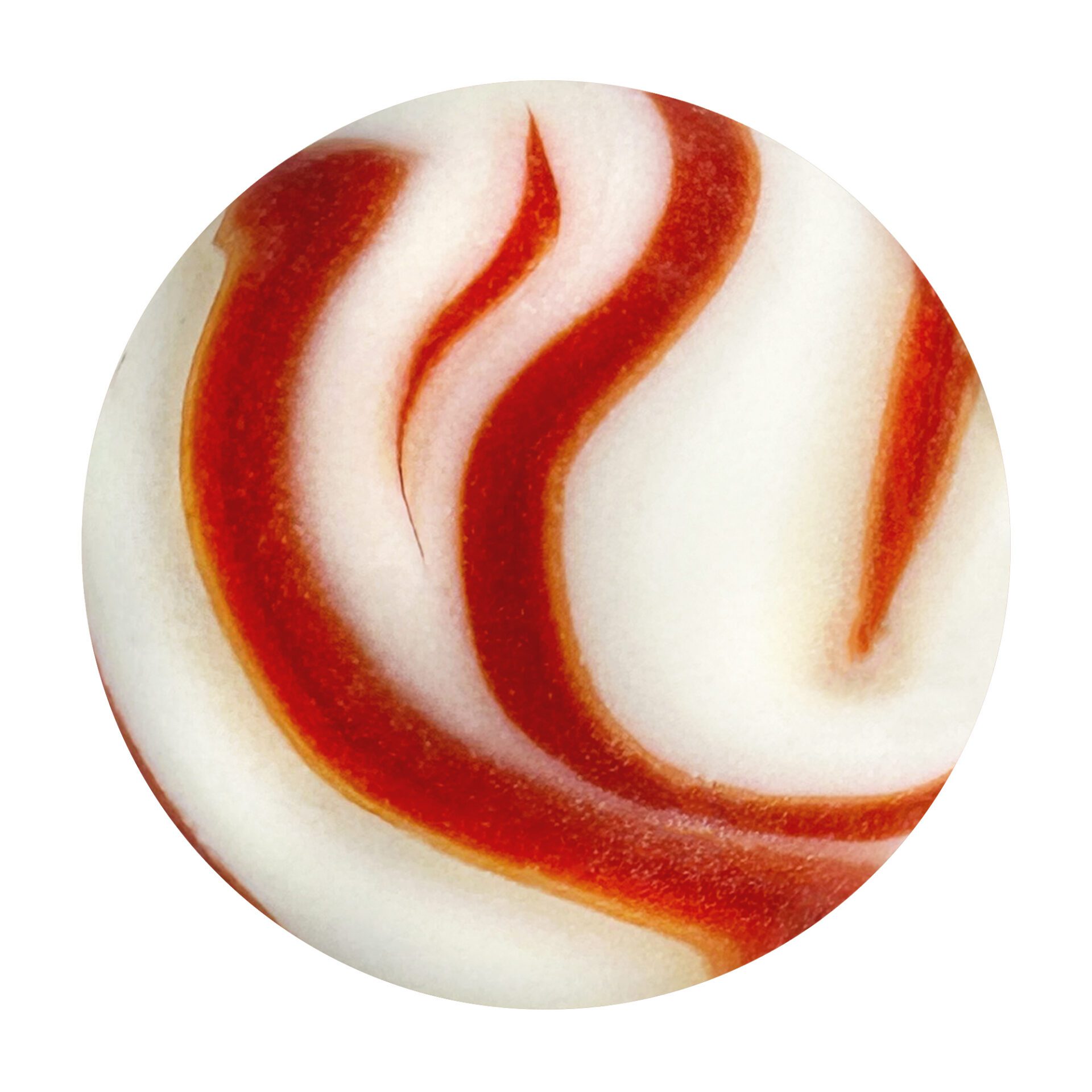 Frosted Old Fashioned Marble - Red - House of Marbles