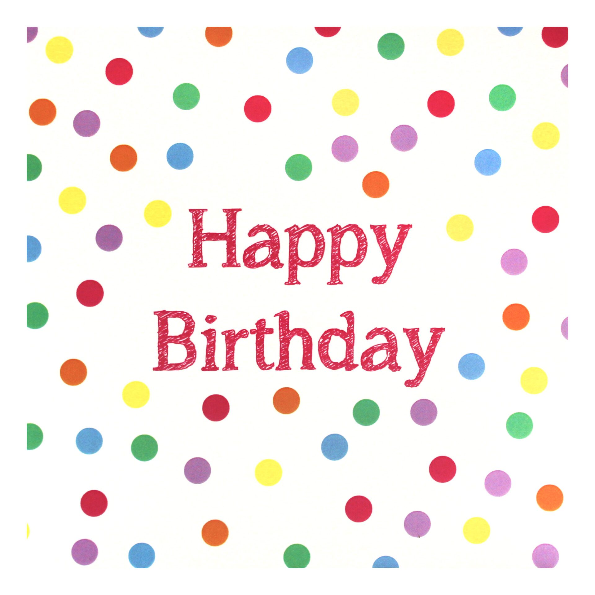 Happy Birthday Polka Dot Card - House of Marbles