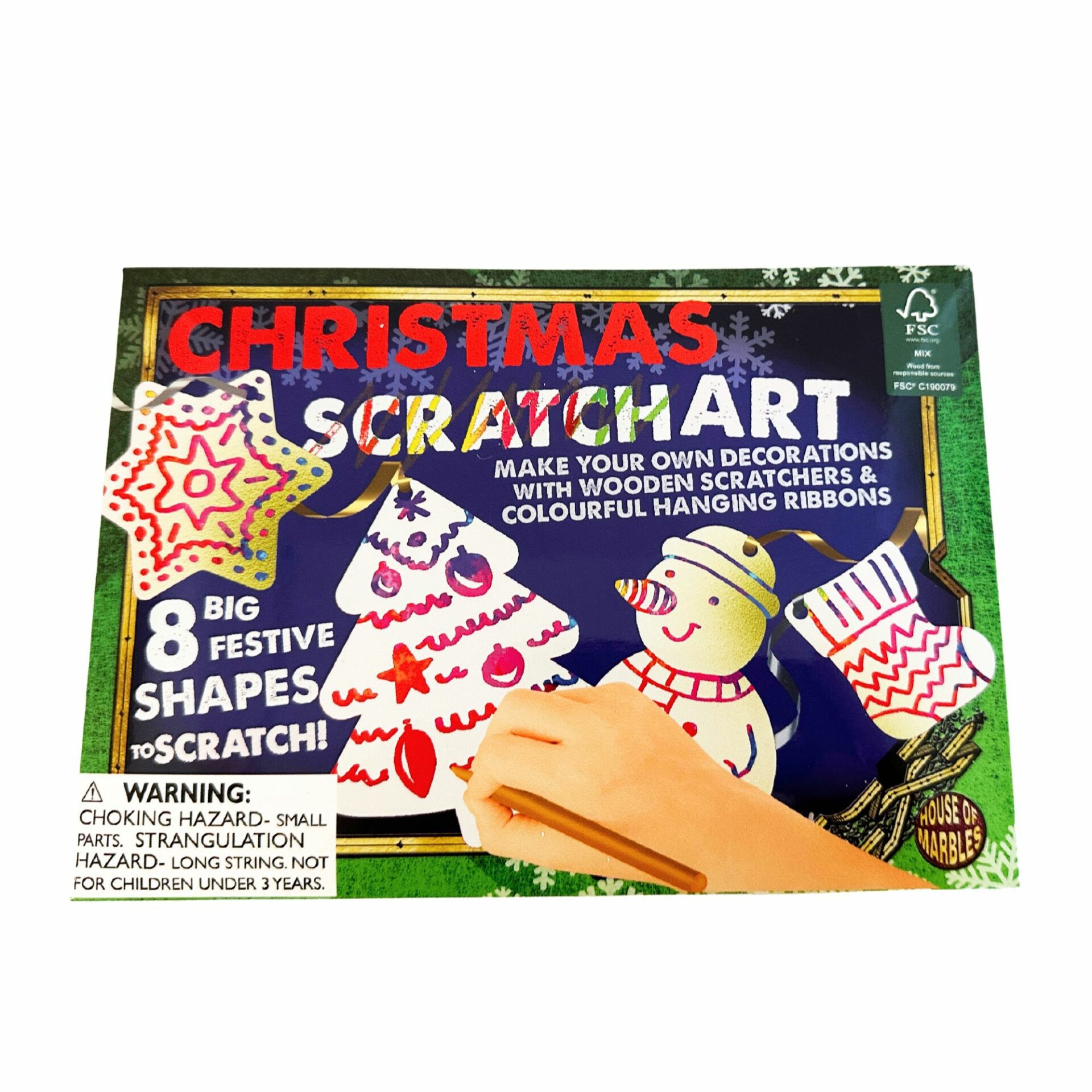 Scratch Art Set - Christmas - House of Marbles