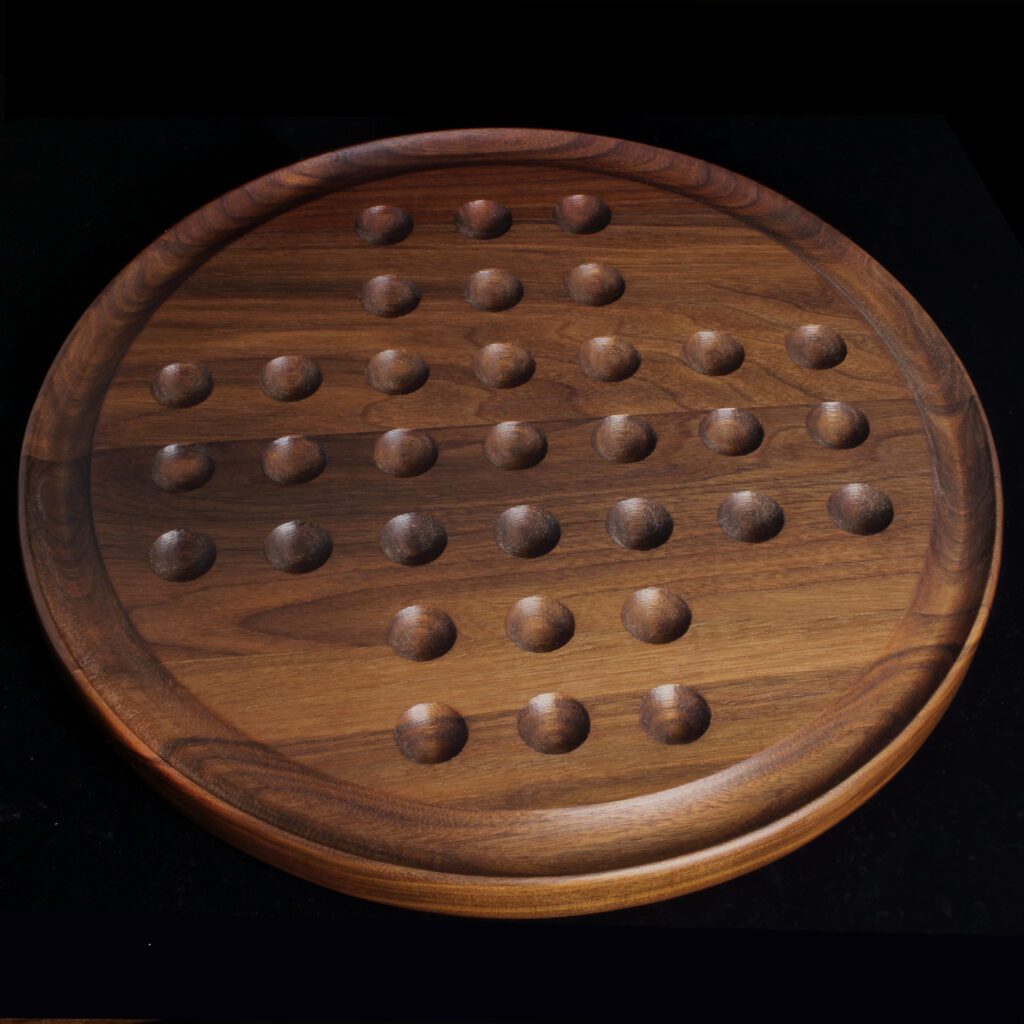 Luxury Marble Solitaire Board Game - Goldstone - House of Marbles