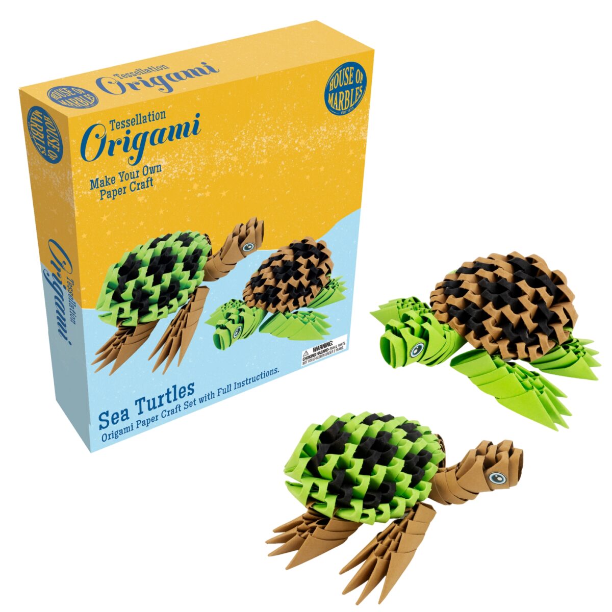 Origami Turtles Paper Craft Kit - Video Instructions - House of Marbles