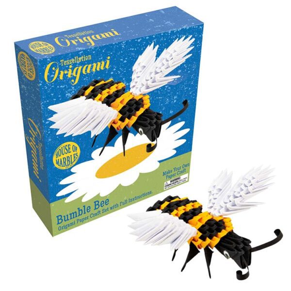 Origami Bumble Bee Paper Craft Kit - Video Instructions - House of Marbles