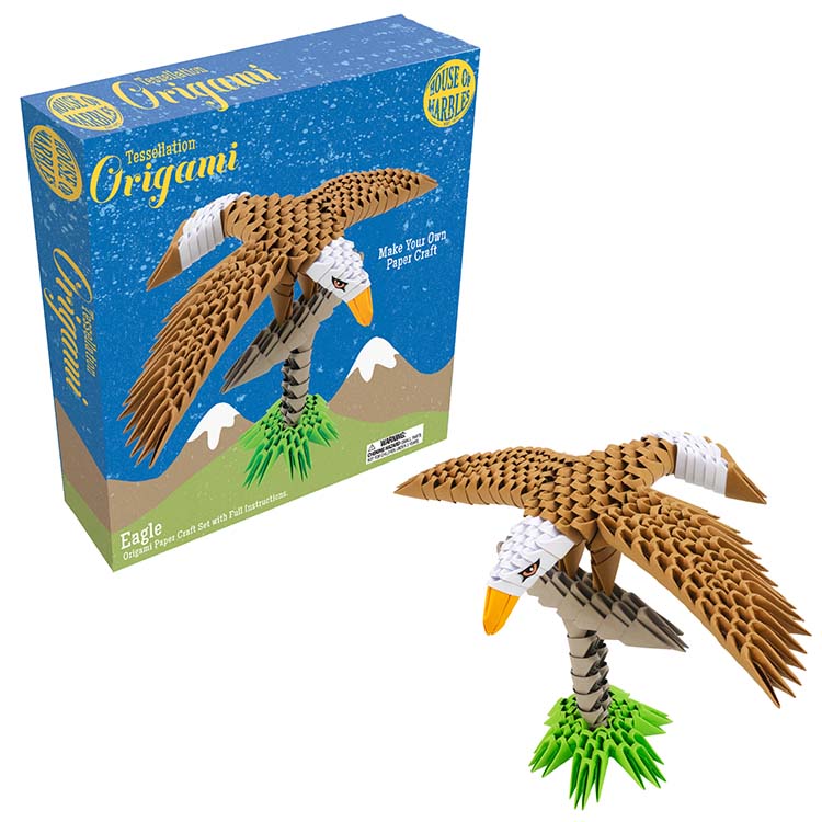 Origami Eagle Paper Craft Kit - Video Instructions - House of Marbles