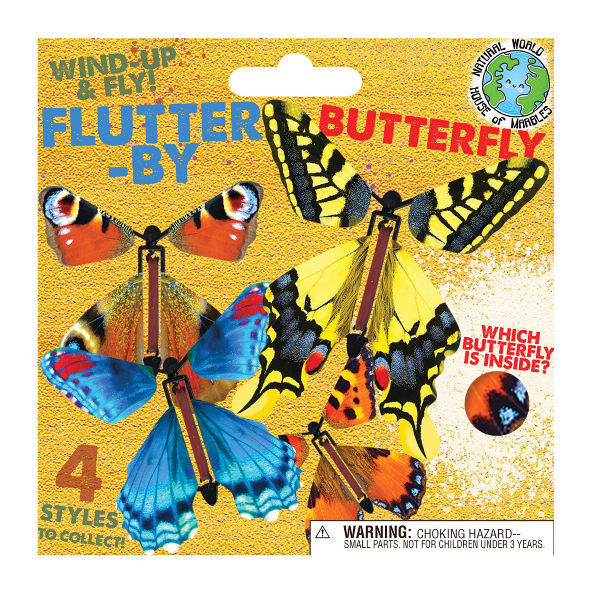Flutter-by Wind-Up Butterfly - House of Marbles