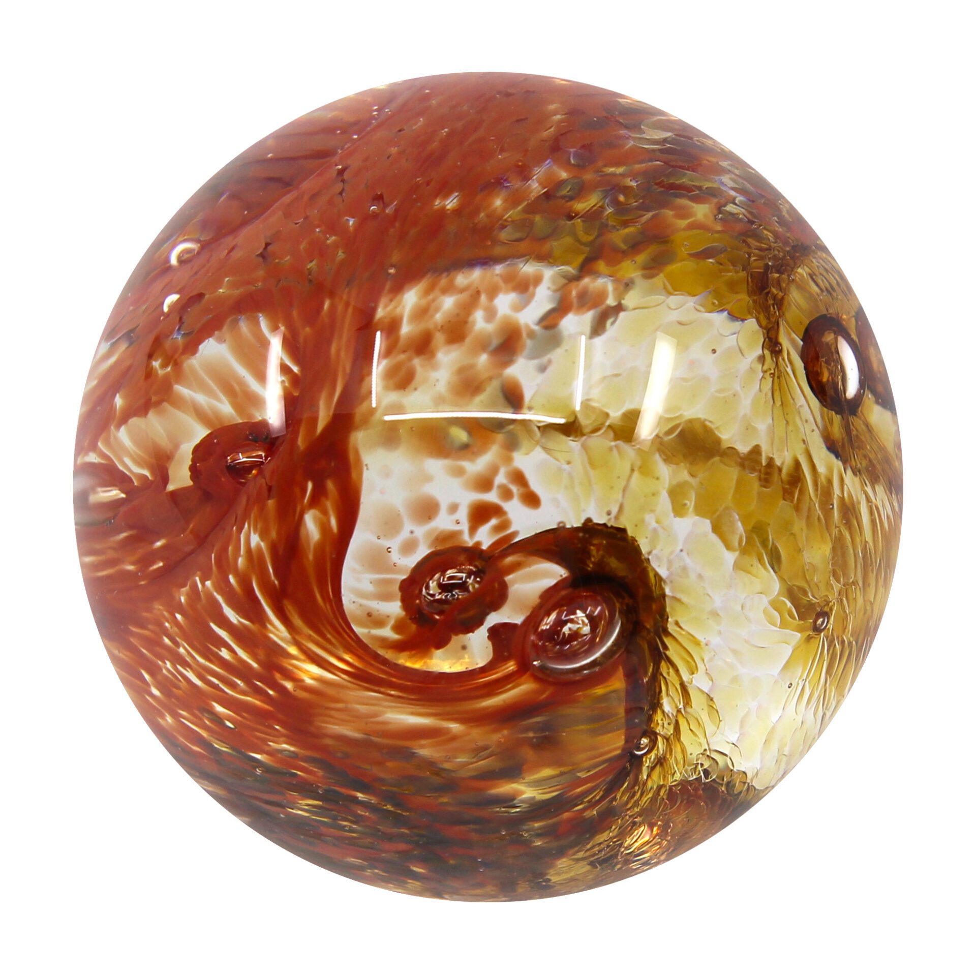 Limited Edition Autumn Marble - Amber Coil - House of Marbles